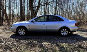 Grey Audi A4 1999 in Vievis, with an engine capacity of 1.90 L and mileage of 460 thousand km for 990 €, photo 13 on AUTOMOTO.COM.LV