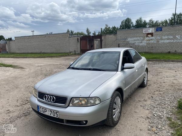 Grey Audi A4 1999 in Kaunas, with an engine capacity of 2.50 L and mileage of 515 thousand km for 350 €, photo 1 on AUTOMOTO.COM.LV