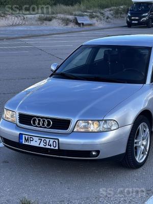 Pelēks Audi A4 1999 Ventspils, ar dzinēja tilpumu 1.80 L un nobraukumu 357 tūkst. km par 1690 €, foto 1 vietnē AUTOMOTO.COM.LV