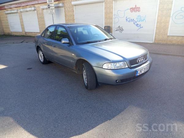 Grey Audi A4 1999 in Riga, with an engine capacity of 1.60 L and mileage of 242 thousand km for 550 €, photo 2 on AUTOMOTO.COM.LV