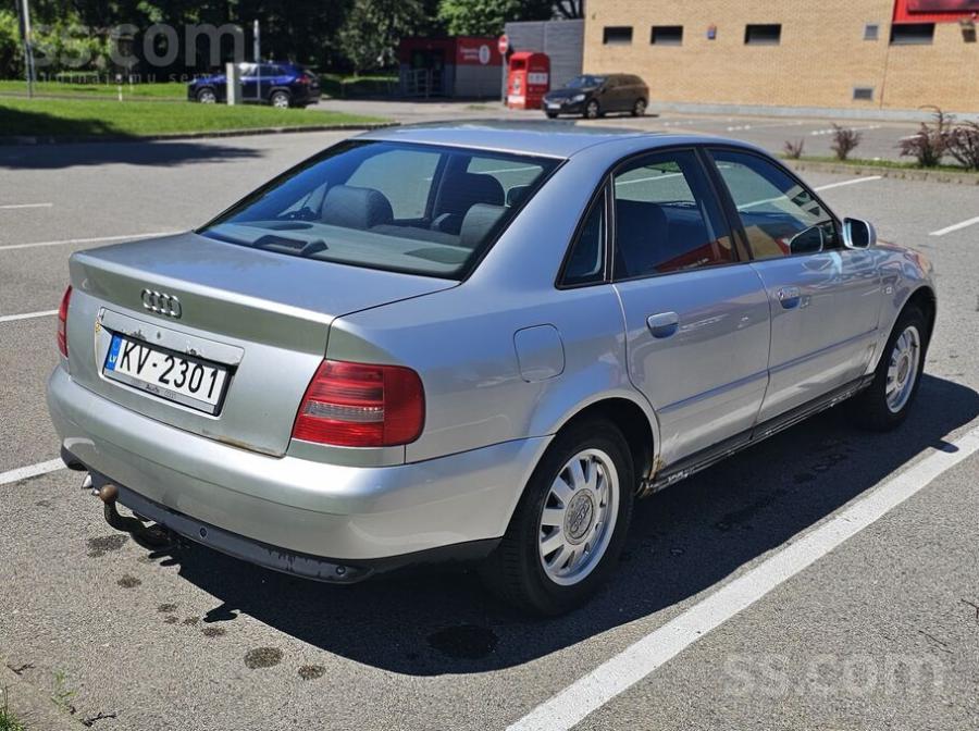 Grey Audi A4 1999 in Riga, with an engine capacity of 1.90 L and mileage of 316 thousand km for 1200 €, photo 6 on AUTOMOTO.COM.LV