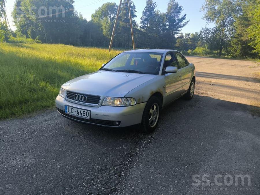 Grey Audi A4 1999 in Talsi, with an engine capacity of 1.90 L and mileage of 395 thousand km for 1000 €, photo 6 on AUTOMOTO.COM.LV