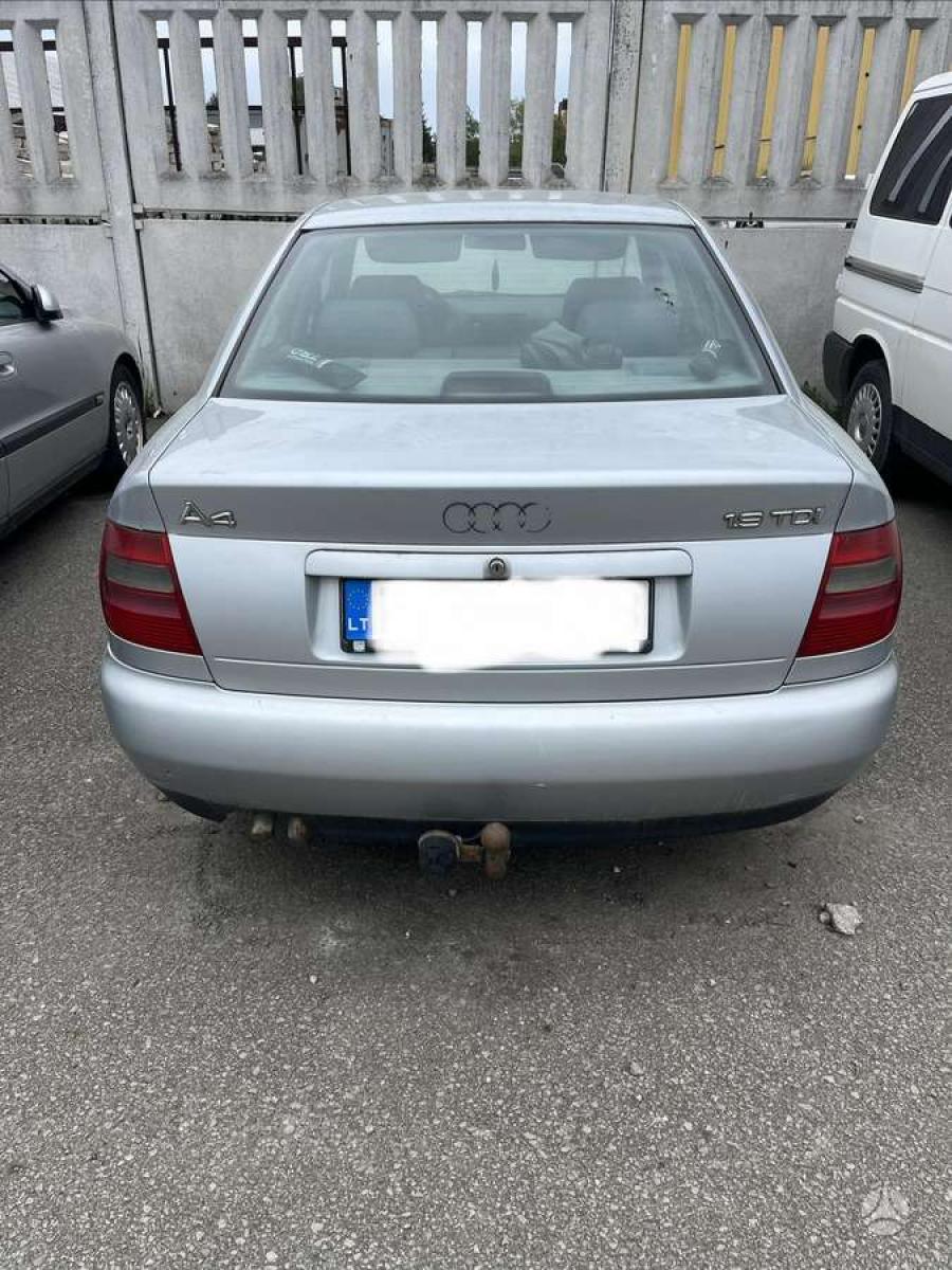Grey Audi A4 1999 in Panevezys, with an engine capacity of 1.90 L and mileage of 400 thousand km for 400 €, photo 6 on AUTOMOTO.COM.LV