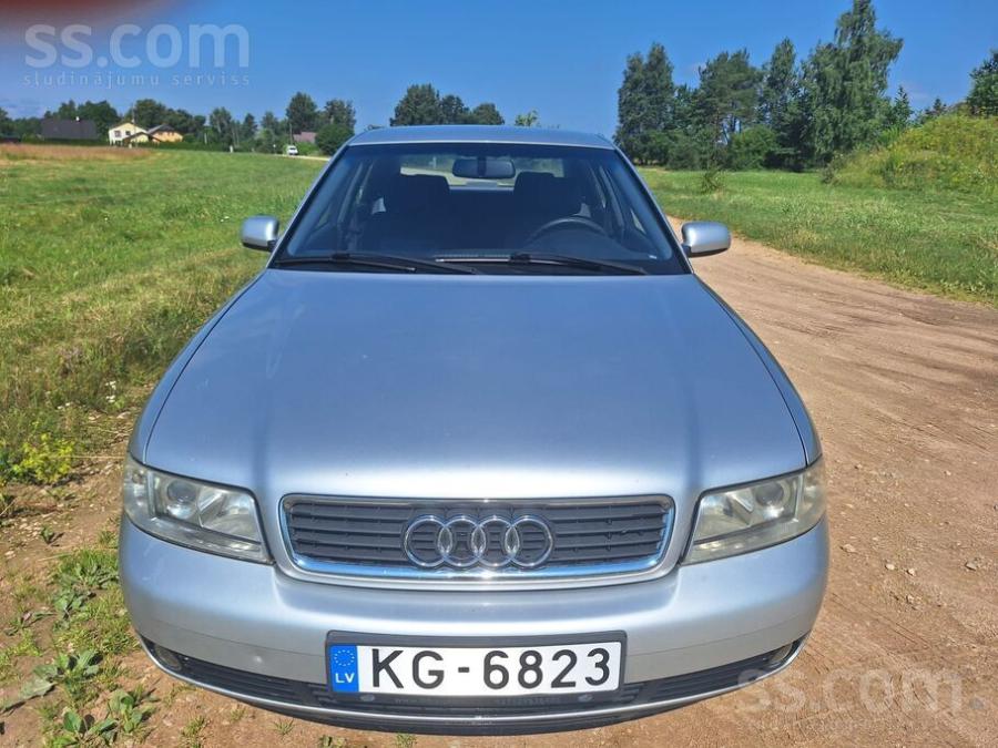 Grey Audi A4 1999 in Riga, with an engine capacity of 1.80 L and mileage of 259 thousand km for 1200 €, photo 1 on AUTOMOTO.COM.LV