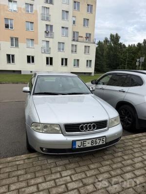 Grey Audi A4 1999 in Riga, with an engine capacity of 1.90 L and mileage of 396 thousand km for 1000 €, photo  on AUTOMOTO.COM.LV