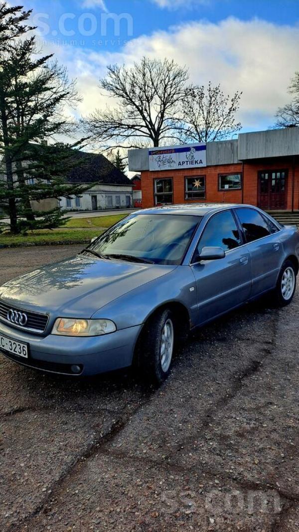 Pelēks Audi A4 2000 Liepāja, ar dzinēja tilpumu 1.90 L un nobraukumu 575 tūkst. km par 1100 €, foto 1 vietnē AUTOMOTO.COM.LV