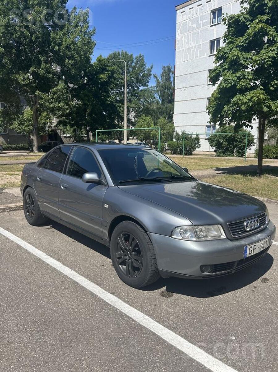 Grey Audi A4 2000 in Daugavpils, with an engine capacity of 1.90 L and mileage of 421 thousand km for 1300 €, photo 3 on AUTOMOTO.COM.LV