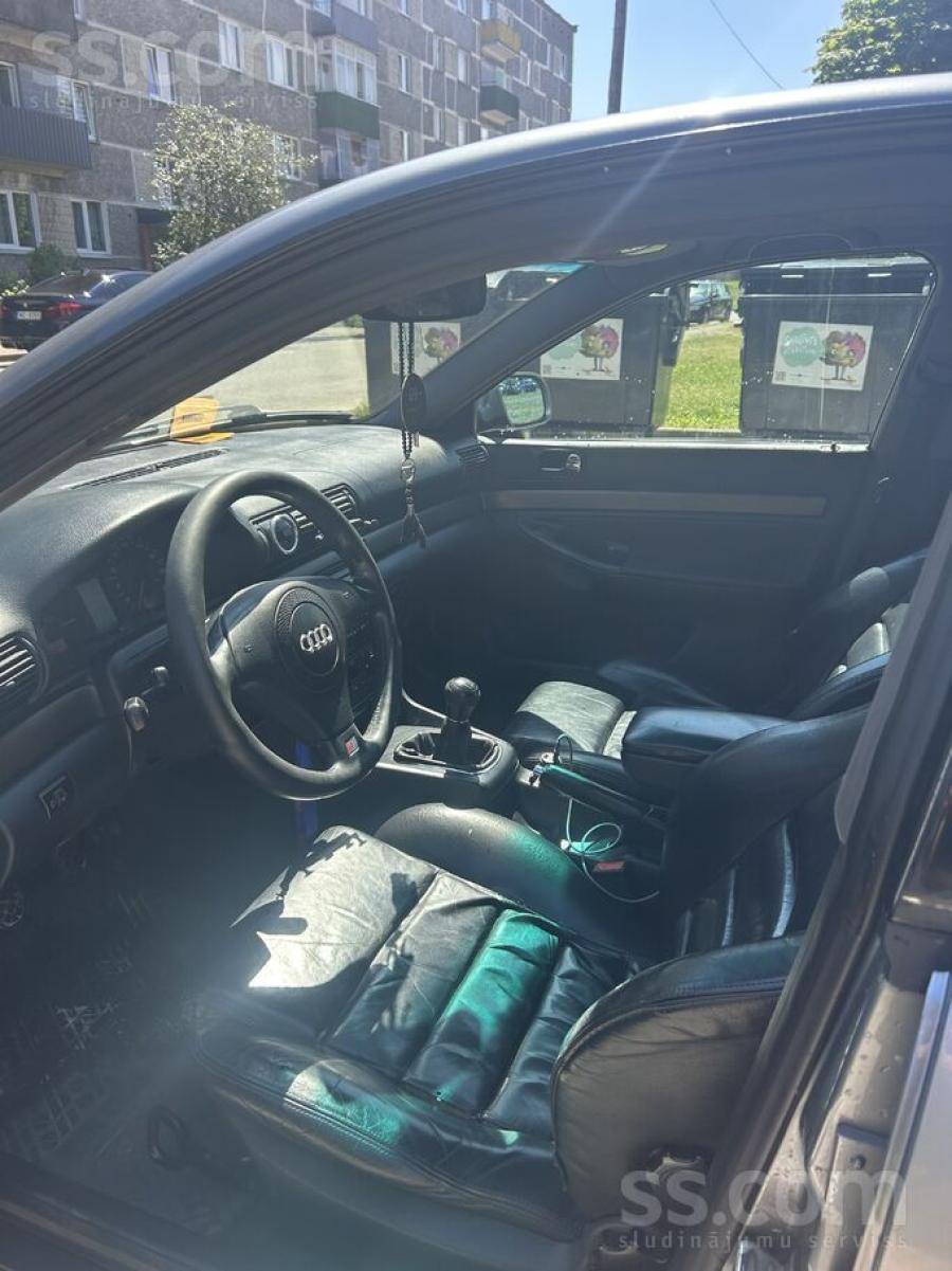 Grey Audi A4 2000 in Daugavpils, with an engine capacity of 1.90 L and mileage of 421 thousand km for 1300 €, photo 5 on AUTOMOTO.COM.LV