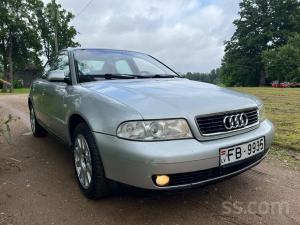 Grey Audi A4 2000 in Cesis, with an engine capacity of 1.80 L and mileage of 324 thousand km for 450 €, photo  on AUTOMOTO.COM.LV