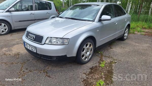 Grey Audi A4 2000 in Daugavpils, with an engine capacity of 2.00 L and mileage of 234 thousand km for 1499 €, photo 1 on AUTOMOTO.COM.LV