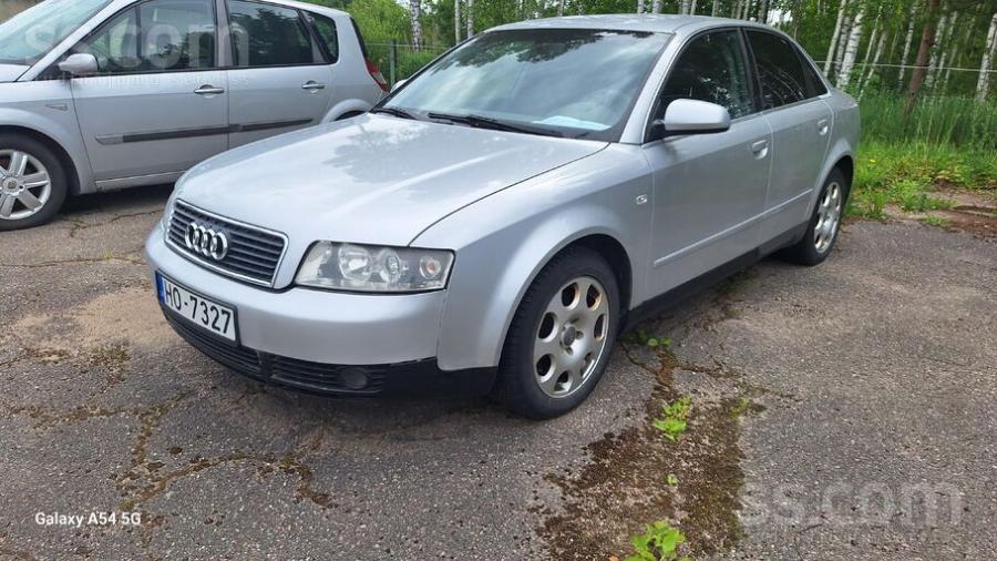 Grey Audi A4 2000 in Daugavpils, with an engine capacity of 2.00 L and mileage of 234 thousand km for 1499 €, photo 1 on AUTOMOTO.COM.LV