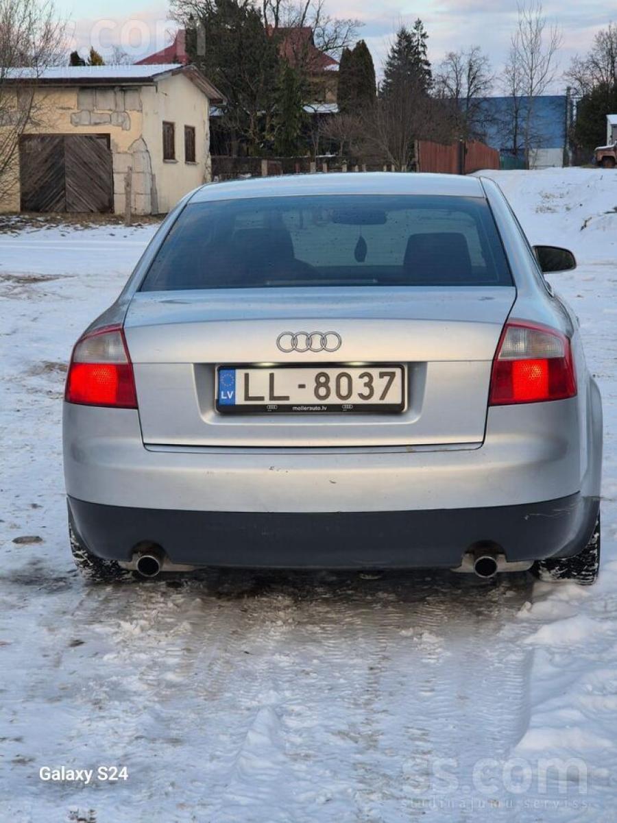 Grey Audi A4 2001 in Ogre, with an engine capacity of 1.80 L and mileage of 395 thousand km for 2160 €, photo 2 on AUTOMOTO.COM.LV