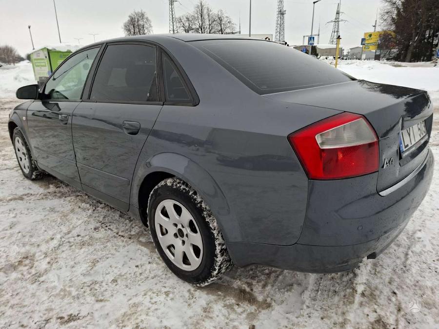 Grey Audi A4 2001 in Plunge, with an engine capacity of 1.90 L and mileage of 342 thousand km for 1250 €, photo 10 on AUTOMOTO.COM.LV