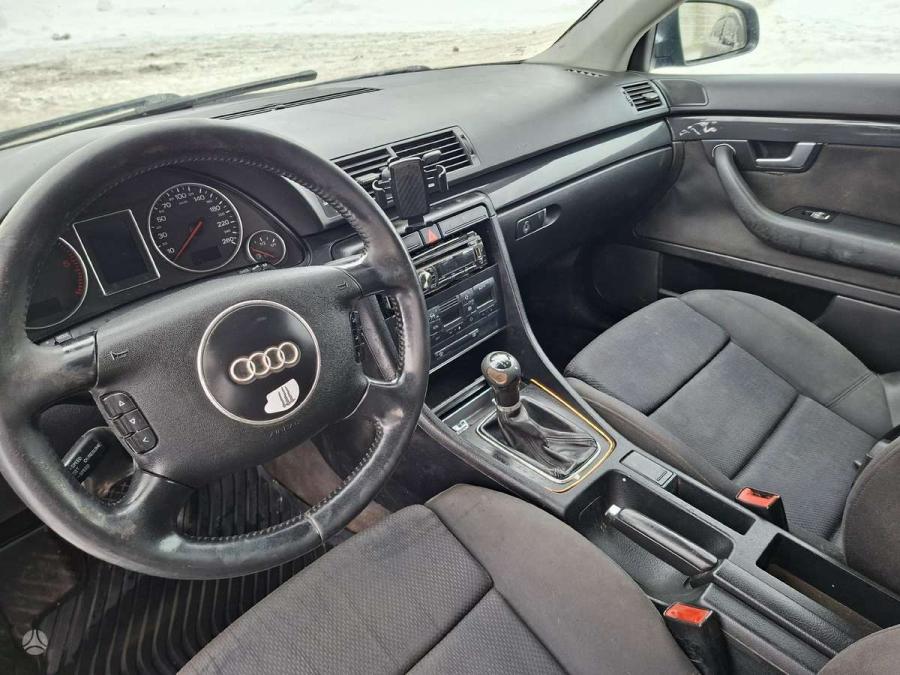 Grey Audi A4 2001 in Plunge, with an engine capacity of 1.90 L and mileage of 342 thousand km for 1250 €, photo 17 on AUTOMOTO.COM.LV
