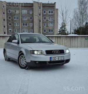 Grey Audi A4 2001 in Jekabpils, with an engine capacity of 1.80 L and mileage of 231 thousand km for 1300 €, photo  on AUTOMOTO.COM.LV