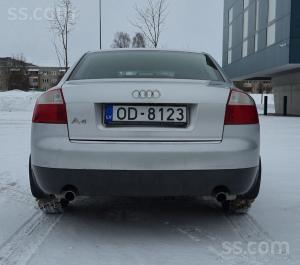 Grey Audi A4 2001 in Jekabpils, with an engine capacity of 1.80 L and mileage of 231 thousand km for 1300 €, photo 6 on AUTOMOTO.COM.LV