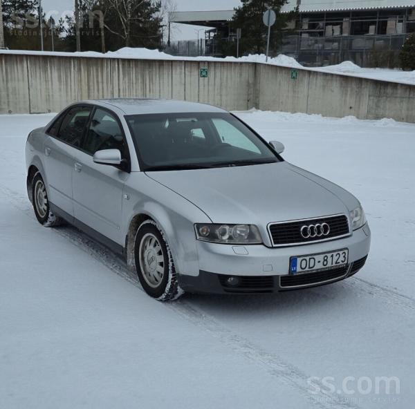 Grey Audi A4 2001 in Jekabpils, with an engine capacity of 1.80 L and mileage of 231 thousand km for 1300 €, photo 8 on AUTOMOTO.COM.LV