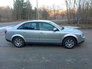 Grey Audi A4 2001 in Vilnius, with an engine capacity of 1.90 L and mileage of 300 thousand km for 1290 €, photo 4 on AUTOMOTO.COM.LV