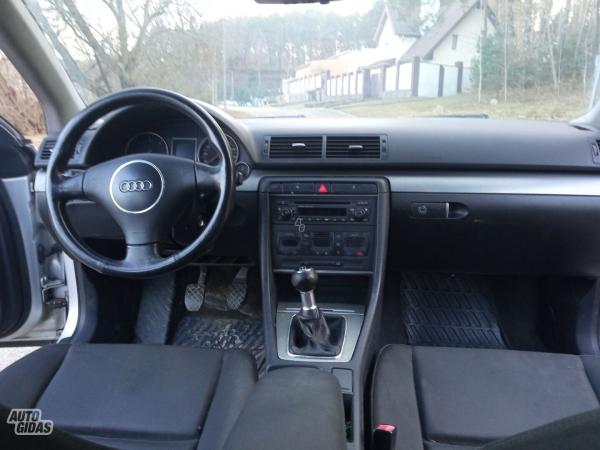 Grey Audi A4 2001 in Vilnius, with an engine capacity of 1.90 L and mileage of 300 thousand km for 1290 €, photo 10 on AUTOMOTO.COM.LV