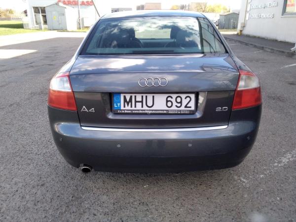 Pelēks Audi A4 2001 Jonava, ar dzinēja tilpumu 2.00 L un nobraukumu 136 tūkst. km par 1700 €, foto 6 vietnē AUTOMOTO.COM.LV