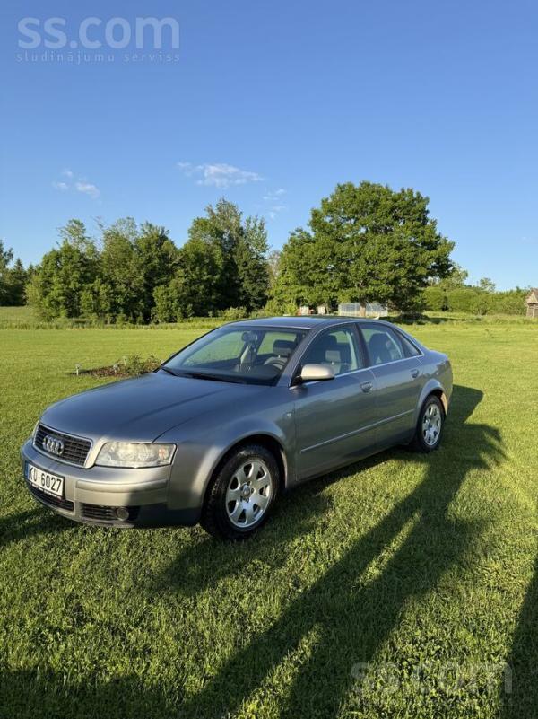 Grey Audi A4 2001 in Rezekne, with an engine capacity of 2.00 L and mileage of 255 thousand km for 1100 €, photo 1 on AUTOMOTO.COM.LV