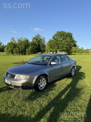 Grey Audi A4 2001 in Rezekne, with an engine capacity of 2.00 L and mileage of 255 thousand km for 1100 €, photo  on AUTOMOTO.COM.LV