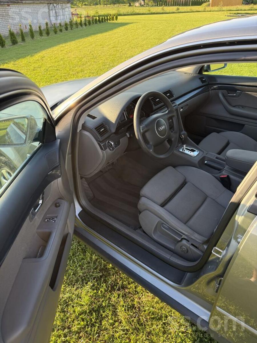 Pelēks Audi A4 2001 Rēzekne, ar dzinēja tilpumu 2.00 L un nobraukumu 255 tūkst. km par 1100 €, foto 6 vietnē AUTOMOTO.COM.LV