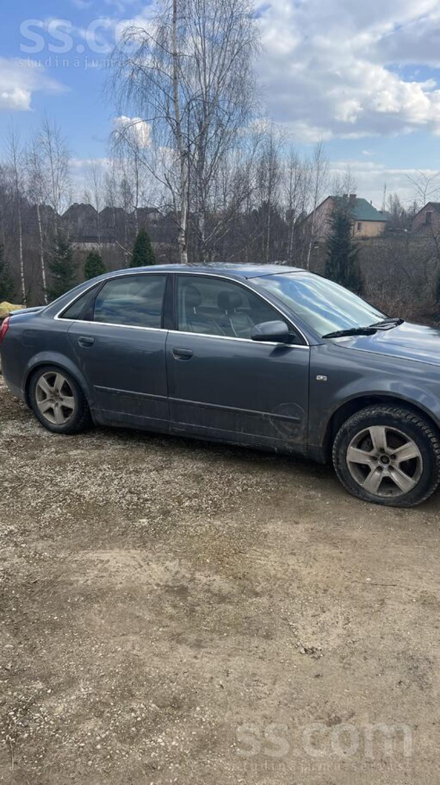 Grey Audi A4 2001 in Ludza, with an engine capacity of 1.90 L and mileage of 536 thousand km for 800 €, photo 3 on AUTOMOTO.COM.LV