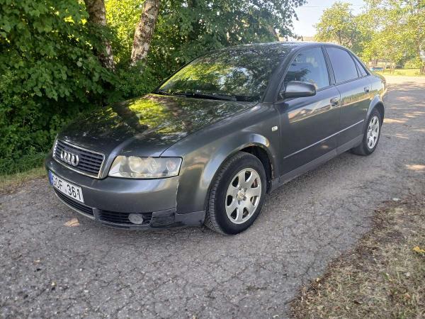 Grey Audi A4 2001 in Siauliai, with an engine capacity of 2.00 L and mileage of 375 thousand km for 1200 €, photo 1 on AUTOMOTO.COM.LV