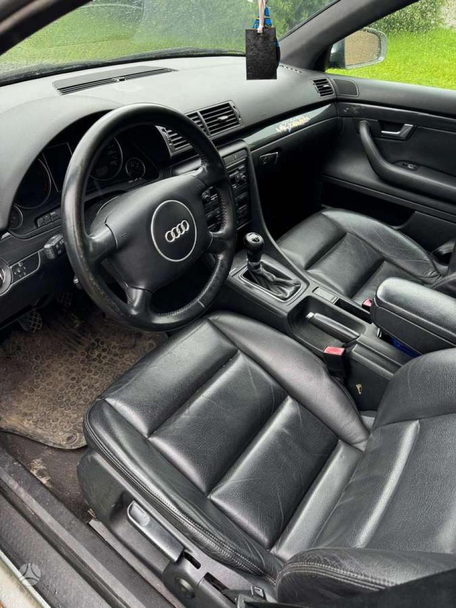 Pelēks Audi A4 2001 Viļņa, ar dzinēja tilpumu 1.90 L un nobraukumu 297 tūkst. km par 850 €, foto 6 vietnē AUTOMOTO.COM.LV