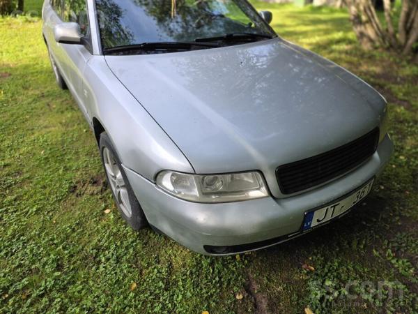 Grey Audi A4 2001 in Limbazi, with an engine capacity of 1.60 L and mileage of 222 thousand km for 1070 €, photo 1 on AUTOMOTO.COM.LV