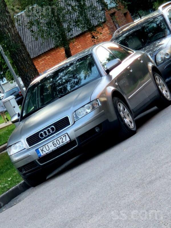 Grey Audi A4 2001 in Jekabpils, with an engine capacity of 2.00 L and mileage of 0 thousand km for 1100 €, photo 1 on AUTOMOTO.COM.LV