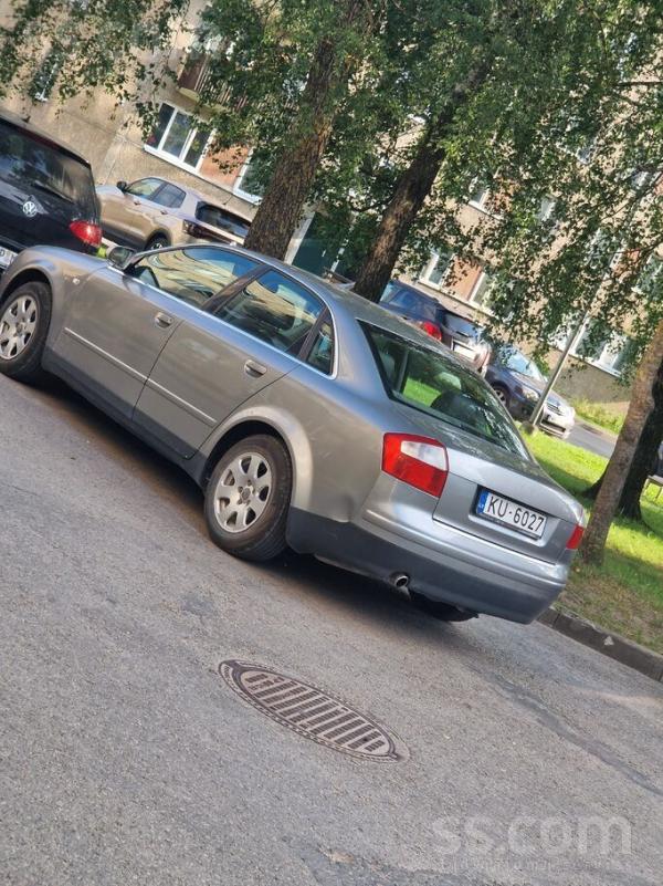 Grey Audi A4 2001 in Jekabpils, with an engine capacity of 2.00 L and mileage of 0 thousand km for 1100 €, photo 2 on AUTOMOTO.COM.LV