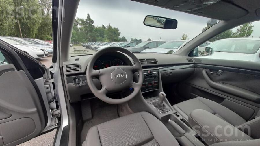 Pelēks Audi A4 2001 Rīga, ar dzinēja tilpumu 2.00 L un nobraukumu 110 tūkst. km par 3100 €, foto 20 vietnē AUTOMOTO.COM.LV