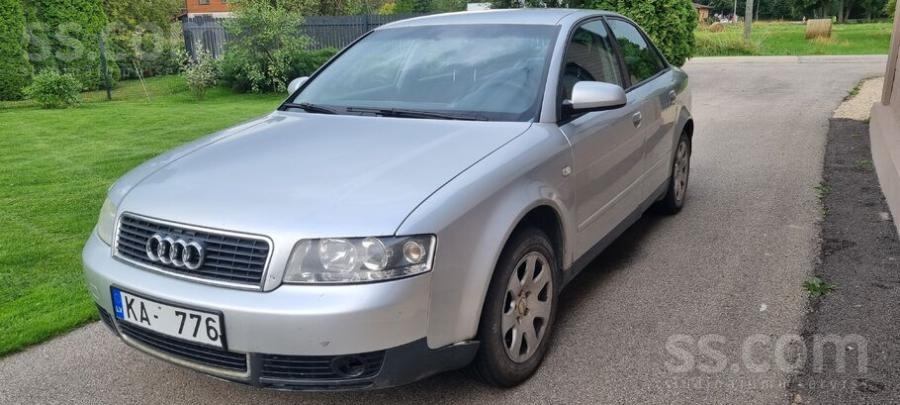 Grey Audi A4 2001 in Madona, with an engine capacity of 1.90 L and mileage of 377 thousand km for 1100 €, photo 1 on AUTOMOTO.COM.LV