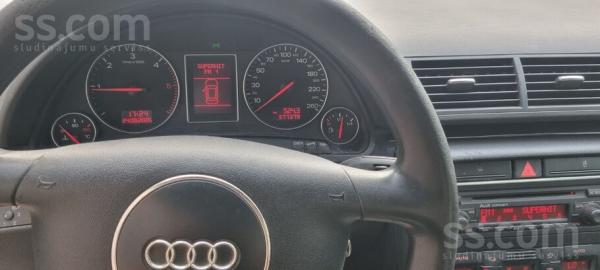 Grey Audi A4 2001 in Madona, with an engine capacity of 1.90 L and mileage of 377 thousand km for 1100 €, photo 6 on AUTOMOTO.COM.LV