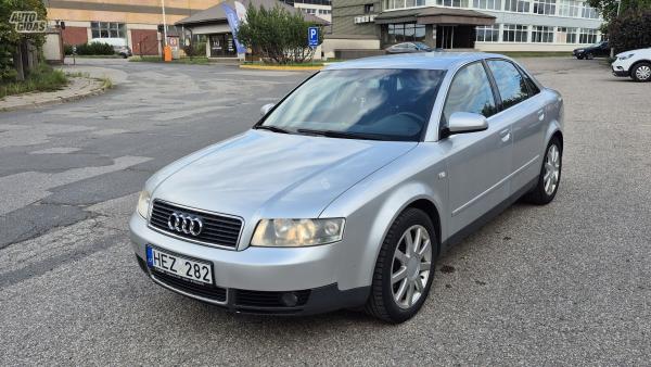 Audi A4 2001 in Utena on AUTOMOTO.COM.LV Grey Audi A4 2001 in Utena, with an engine capacity of 1.90 L and mileage of 430 thousand km for 1050 €, photo 1 on AUTOMOTO.COM.LV