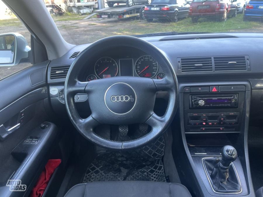 Grey Audi A4 2001 in Vilkaviskis, with an engine capacity of 2.00 L and mileage of 283 thousand km for 499 €, photo 18 on AUTOMOTO.COM.LV