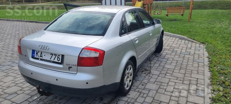 Grey Audi A4 2001 in Madona, with an engine capacity of 1.90 L and mileage of 380 thousand km for 1150 €, photo 4 on AUTOMOTO.COM.LV