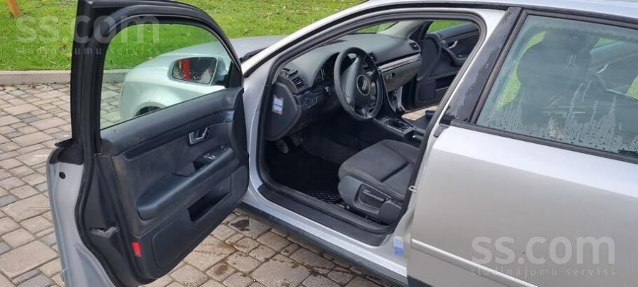 Grey Audi A4 2001 in Madona, with an engine capacity of 1.90 L and mileage of 380 thousand km for 1150 €, photo 5 on AUTOMOTO.COM.LV