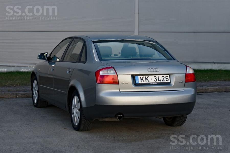 Pelēks Audi A4 2002 Rīga, ar dzinēja tilpumu 2.00 L un nobraukumu 0 tūkst. km par 1500 €, foto 6 vietnē AUTOMOTO.COM.LV