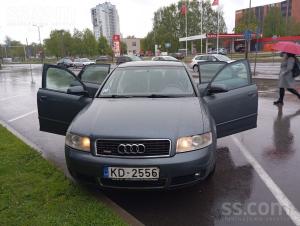 Grey Audi A4 2002 in Riga, with an engine capacity of 1.90 L and mileage of 323 thousand km for 1750 €, photo 1 on AUTOMOTO.COM.LV