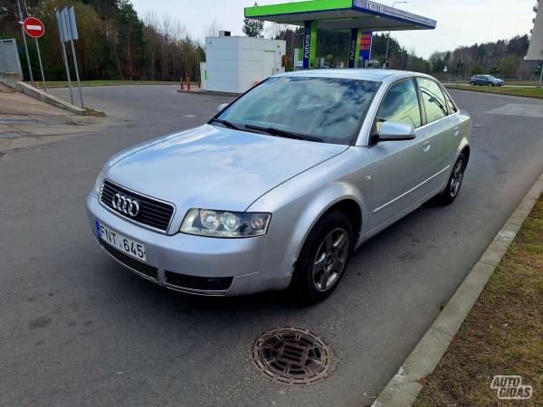 Pelēks Audi A4 2002 Viļņa, ar dzinēja tilpumu 1.90 L un nobraukumu 408 tūkst. km par 790 €, foto 2 vietnē AUTOMOTO.COM.LV