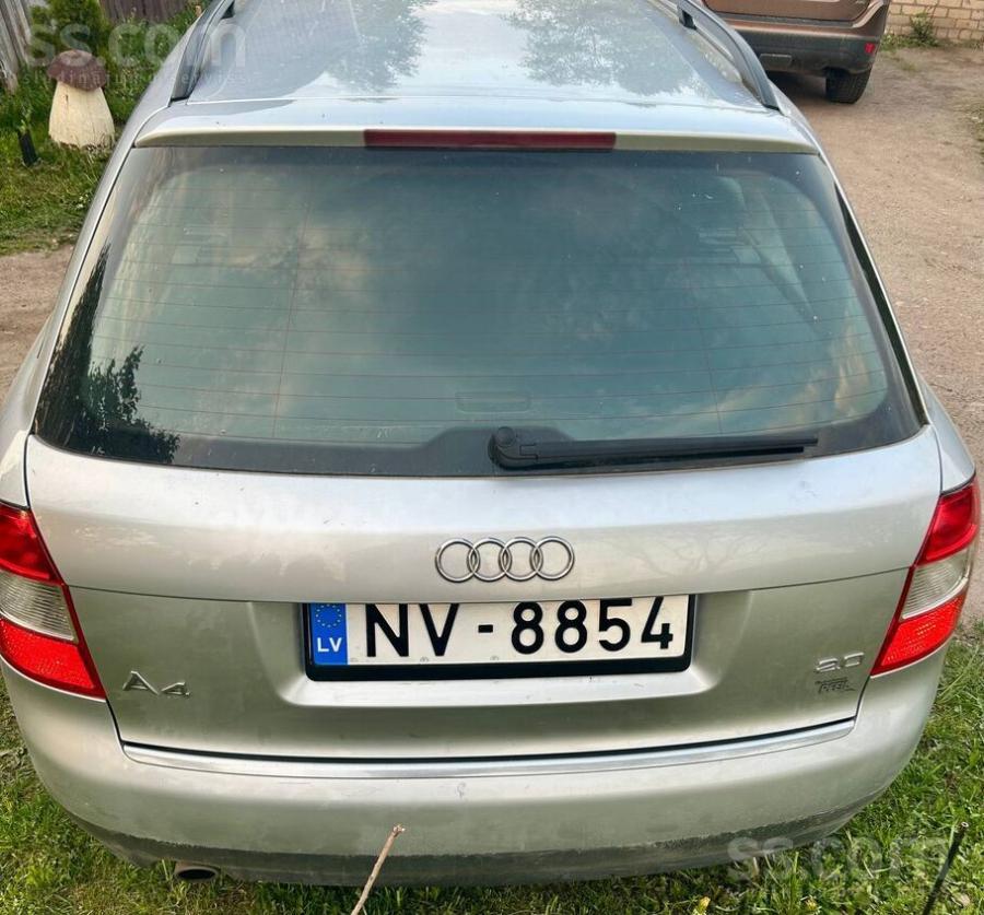 Grey Audi A4 2002 in Rezekne, with an engine capacity of 2.00 L and mileage of 273 thousand km for 2400 €, photo 6 on AUTOMOTO.COM.LV