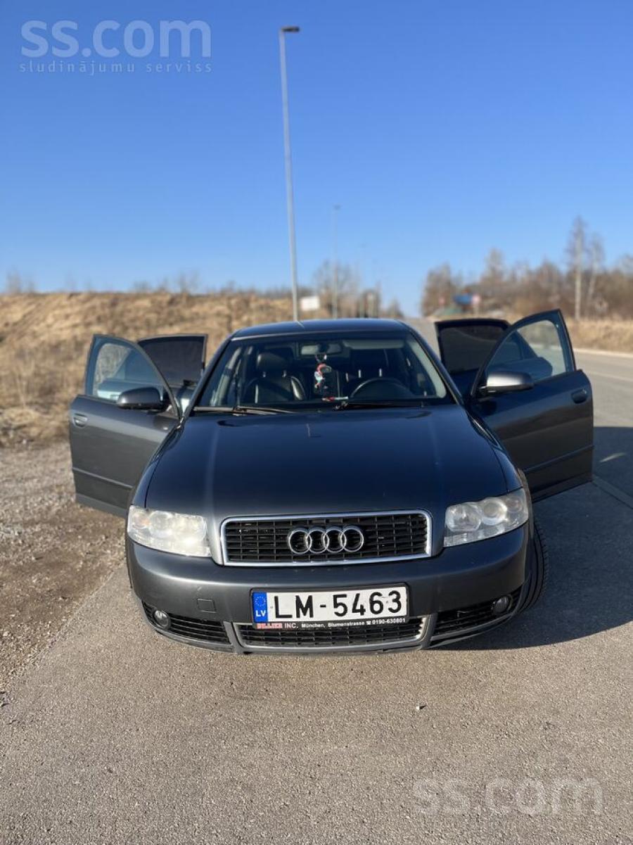Grey Audi A4 2002 in Rezekne, with an engine capacity of 2.50 L and mileage of 415 thousand km for 1900 €, photo 3 on AUTOMOTO.COM.LV