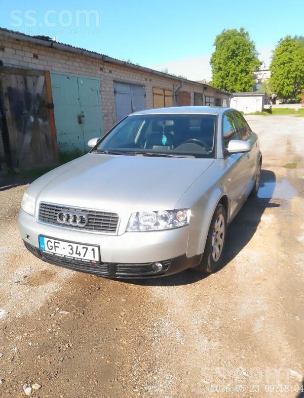 Grey Audi A4 2002 in Rezekne, with an engine capacity of 2.00 L and mileage of 265 thousand km for 1100 €, photo 1 on AUTOMOTO.COM.LV