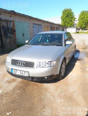 Grey Audi A4 2002 in Rezekne, with an engine capacity of 2.00 L and mileage of 265 thousand km for 1100 €, photo  on AUTOMOTO.COM.LV