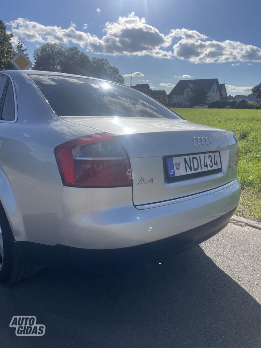Grey Audi A4 2002 in Klaipeda, with an engine capacity of 1.90 L and mileage of 311 thousand km for 2390 €, photo 15 on AUTOMOTO.COM.LV