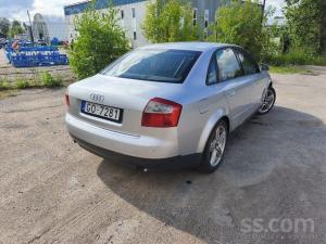 Pelēks Audi A4 2002 Rēzekne, ar dzinēja tilpumu 2.50 L un nobraukumu 348 tūkst. km par 1380 €, foto 6 vietnē AUTOMOTO.COM.LV