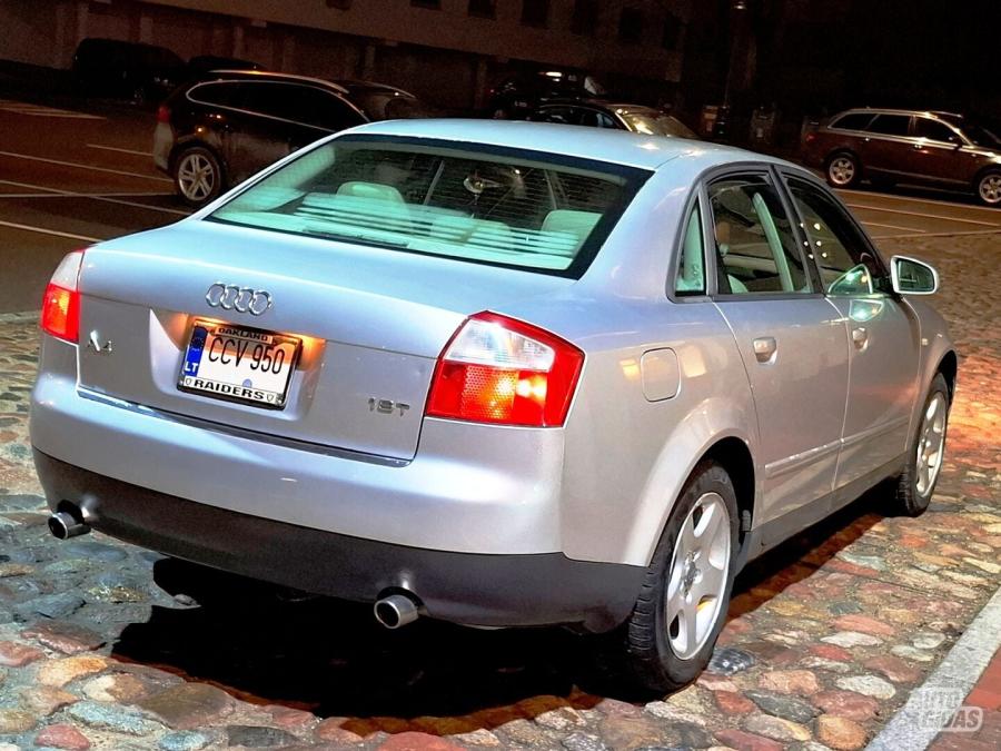 Pelēks Audi A4 2003 Telšiai, ar dzinēja tilpumu 1.80 L un nobraukumu 154 tūkst. km par 1850 €, foto 7 vietnē AUTOMOTO.COM.LV